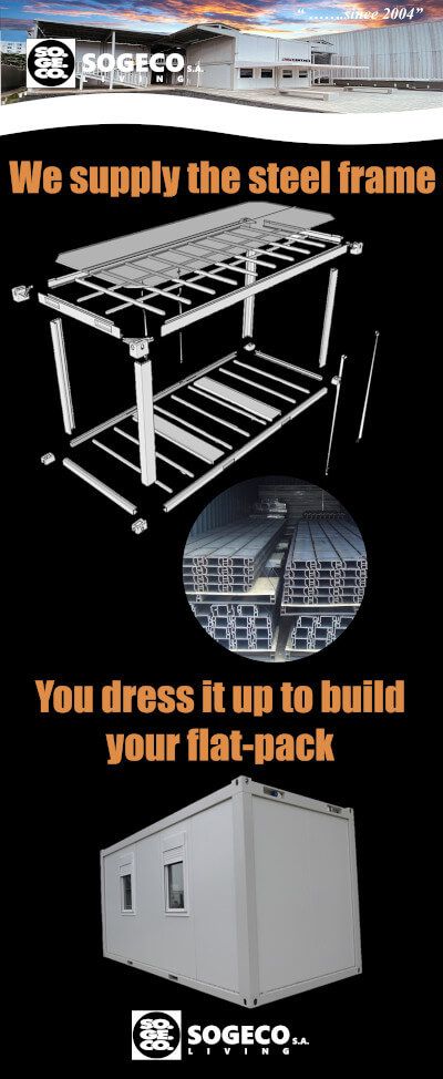 Modular buildings, cabins, house and office containers - Sogeco Living SA